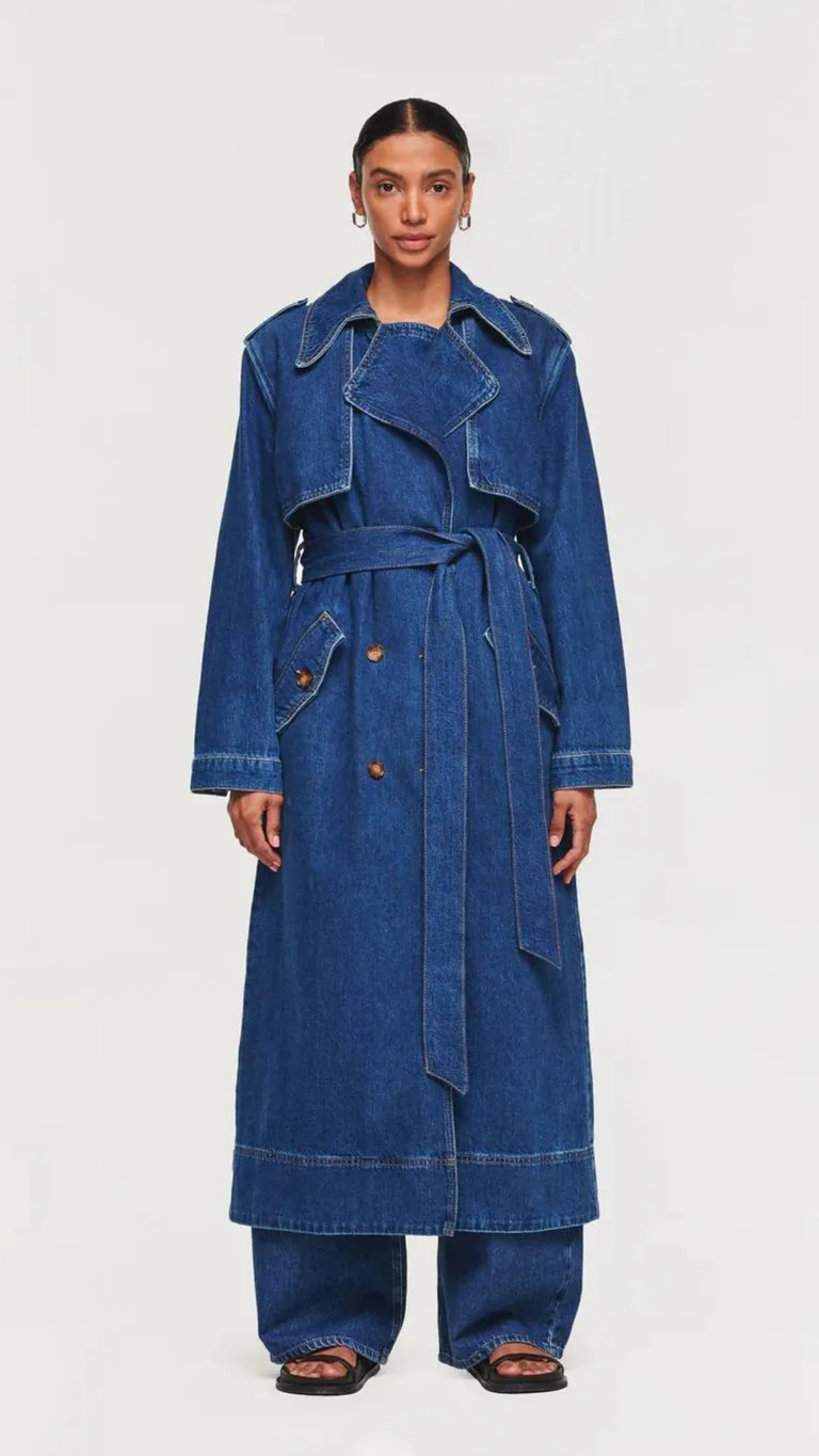 Denim Trench Coats: Winter’s Must-Have Fashion Trend | ELLE