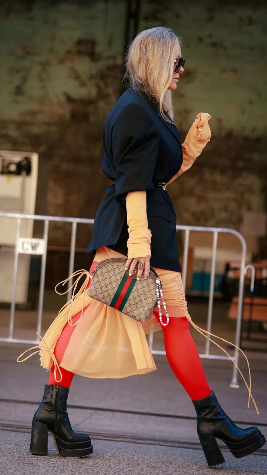 How To Style The Colourful Tights Trend | ELLE