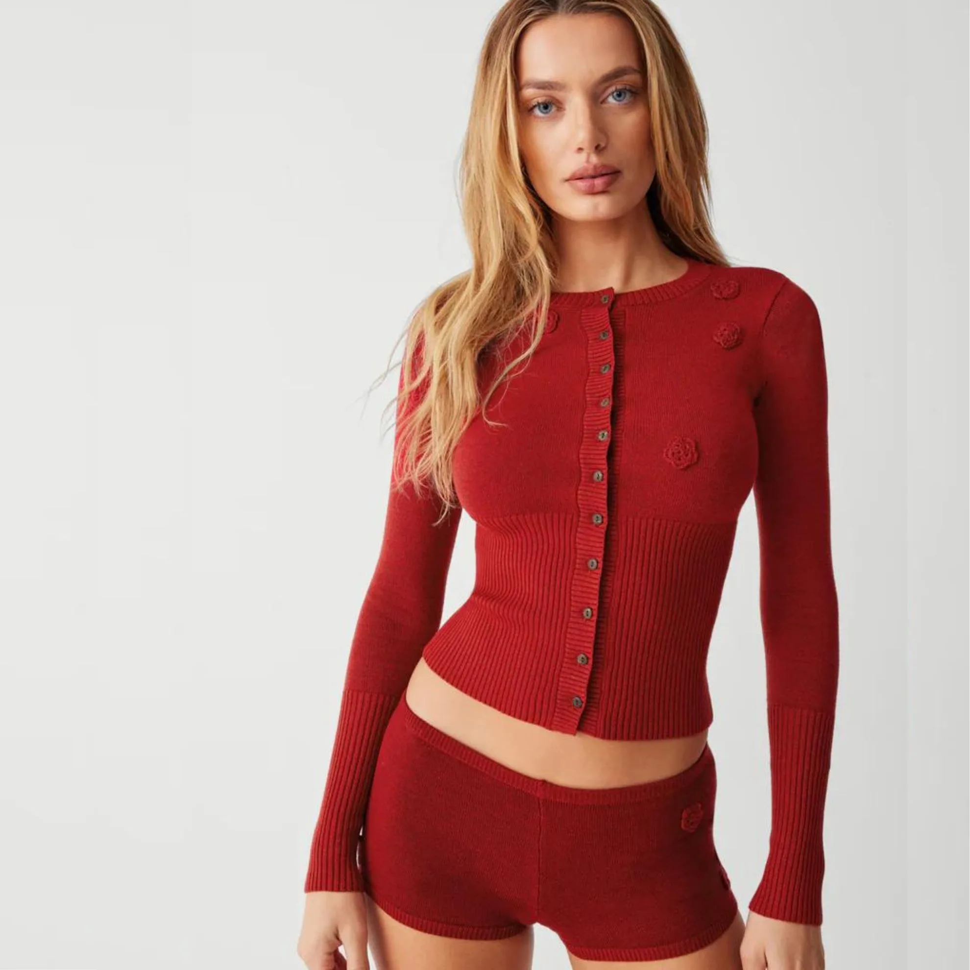 Red Cardigans & Sweaters Are Everywhere This Winter | ELLE