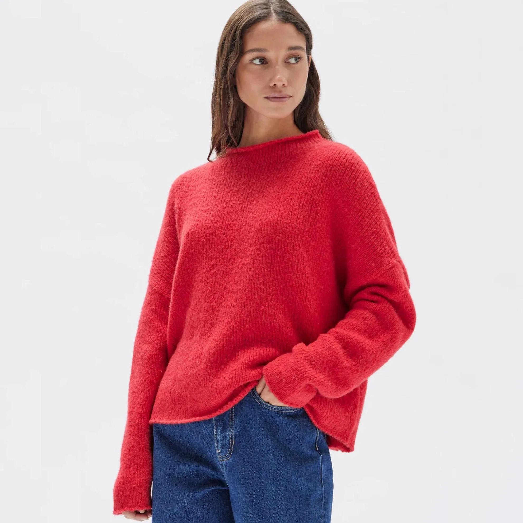 Red Cardigans & Sweaters Are Everywhere This Winter | ELLE