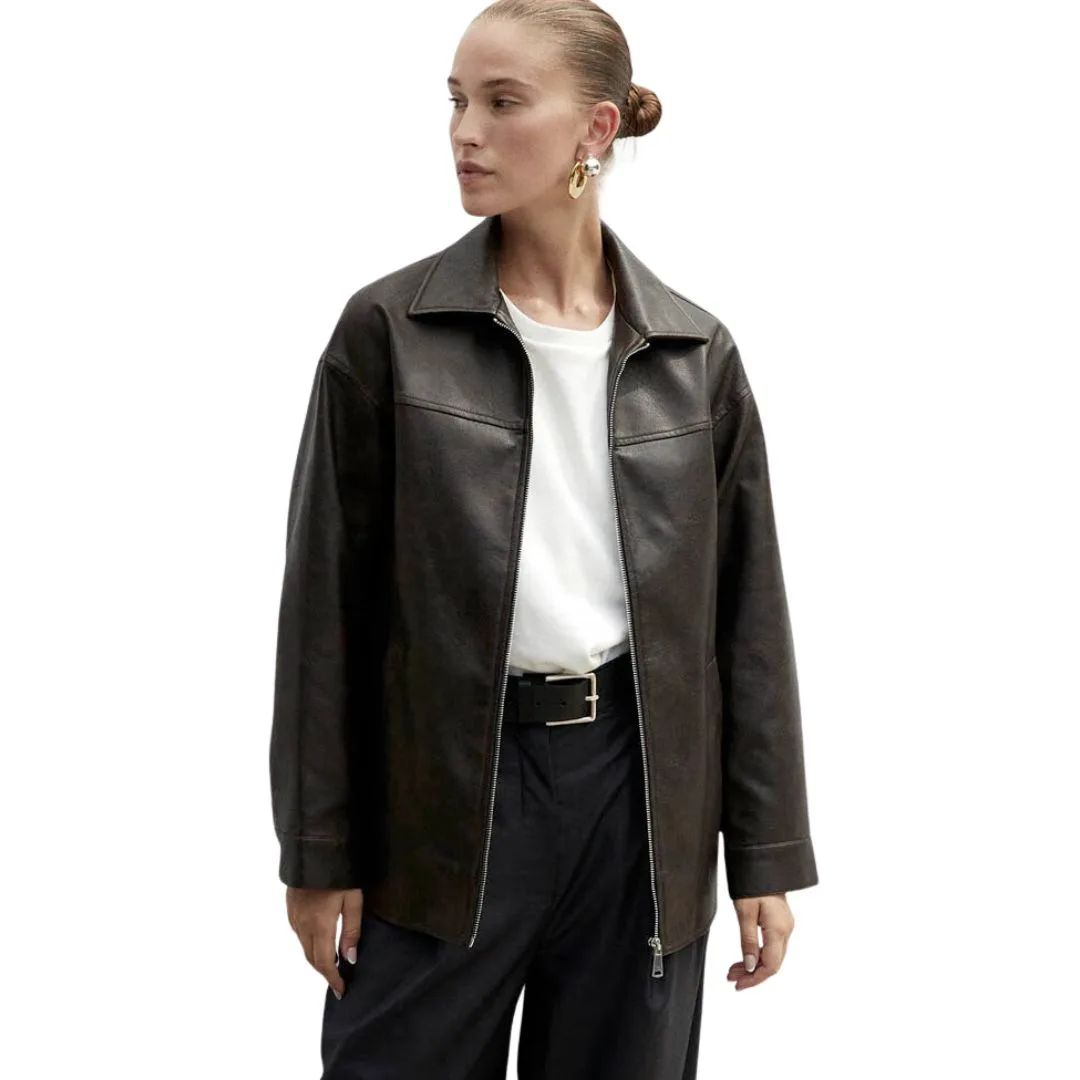 5 Brown Leather Jackets We’re Loving This Winter | ELLE