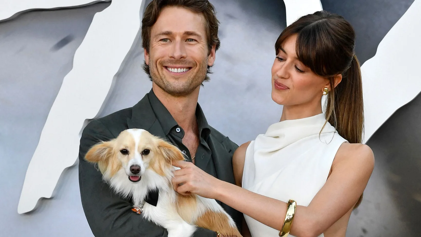 The Sweet Story Of Glen Powell's Dog, Brisket | ELLE