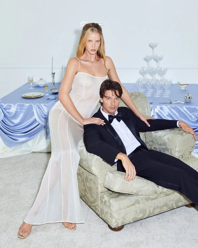 Patrick Schwarzenegger and Fiancée Front Racy Skims Campaign