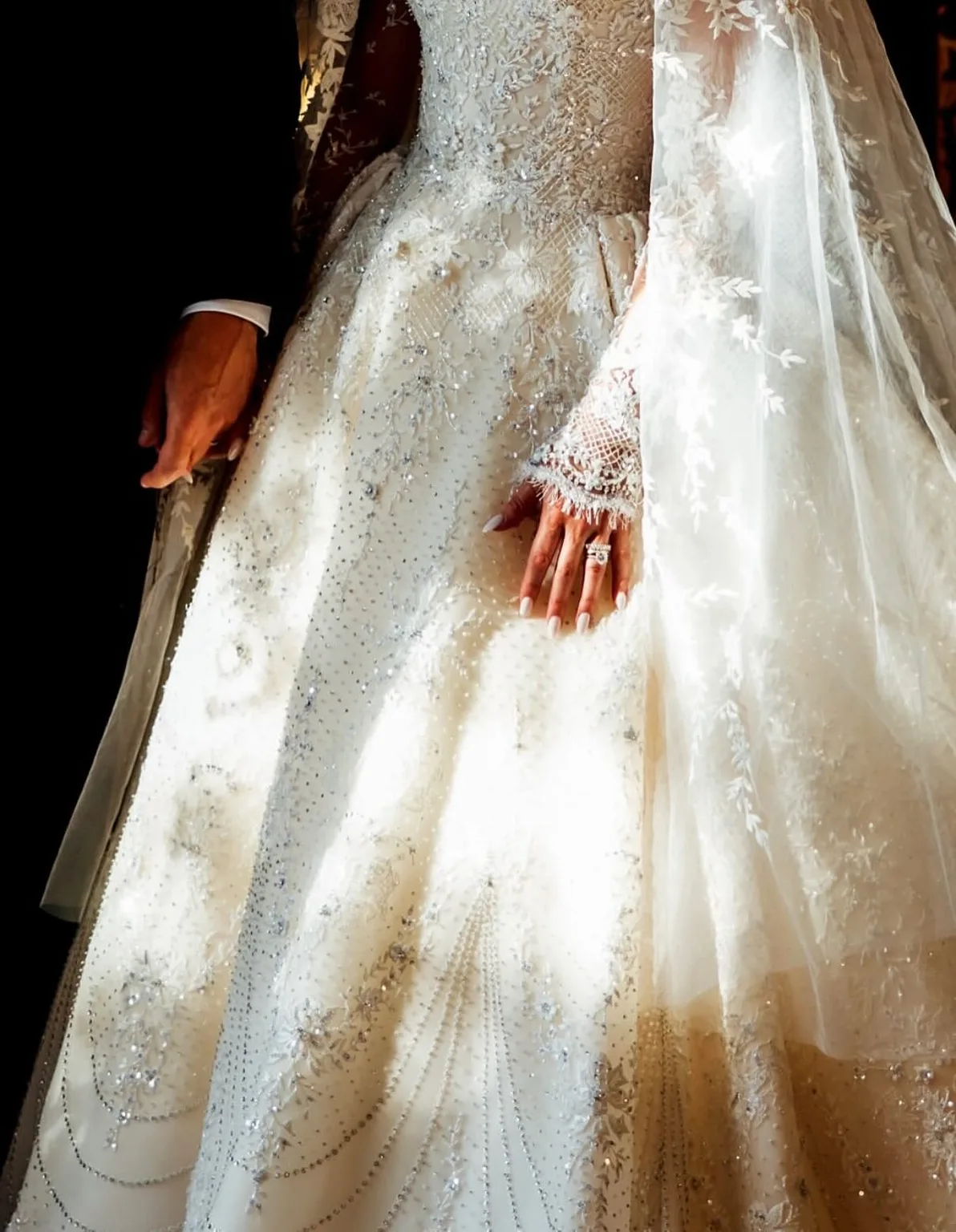 Delta Goodrem's Three-Ring Wedding Stack Is A Modern Classic