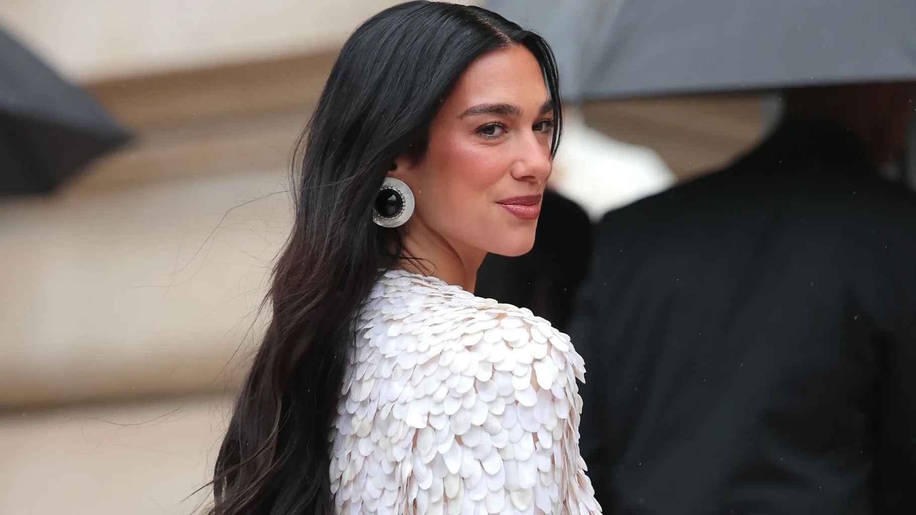 Dua Lipa Channels Non-Traditional Bridal Style At Paris Fashion Week