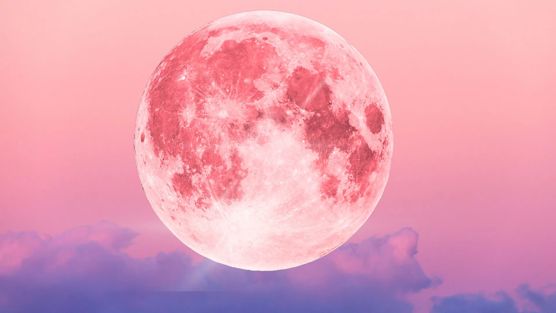 The April Pink Full Moon Is Rising Tonight — Here's When To See It