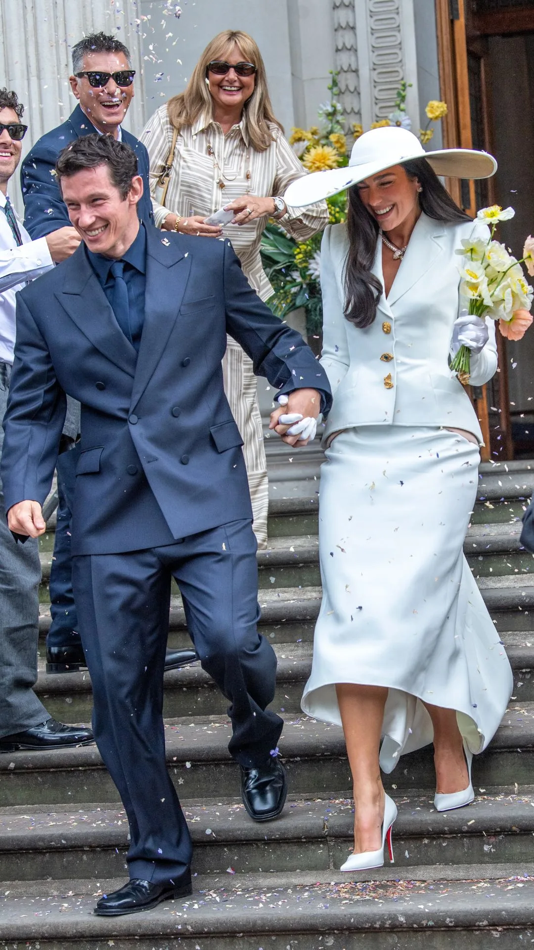 Dua Lipa's Wedding Suit For Callum Turner Referenced Pop's Rule-Breaker ...