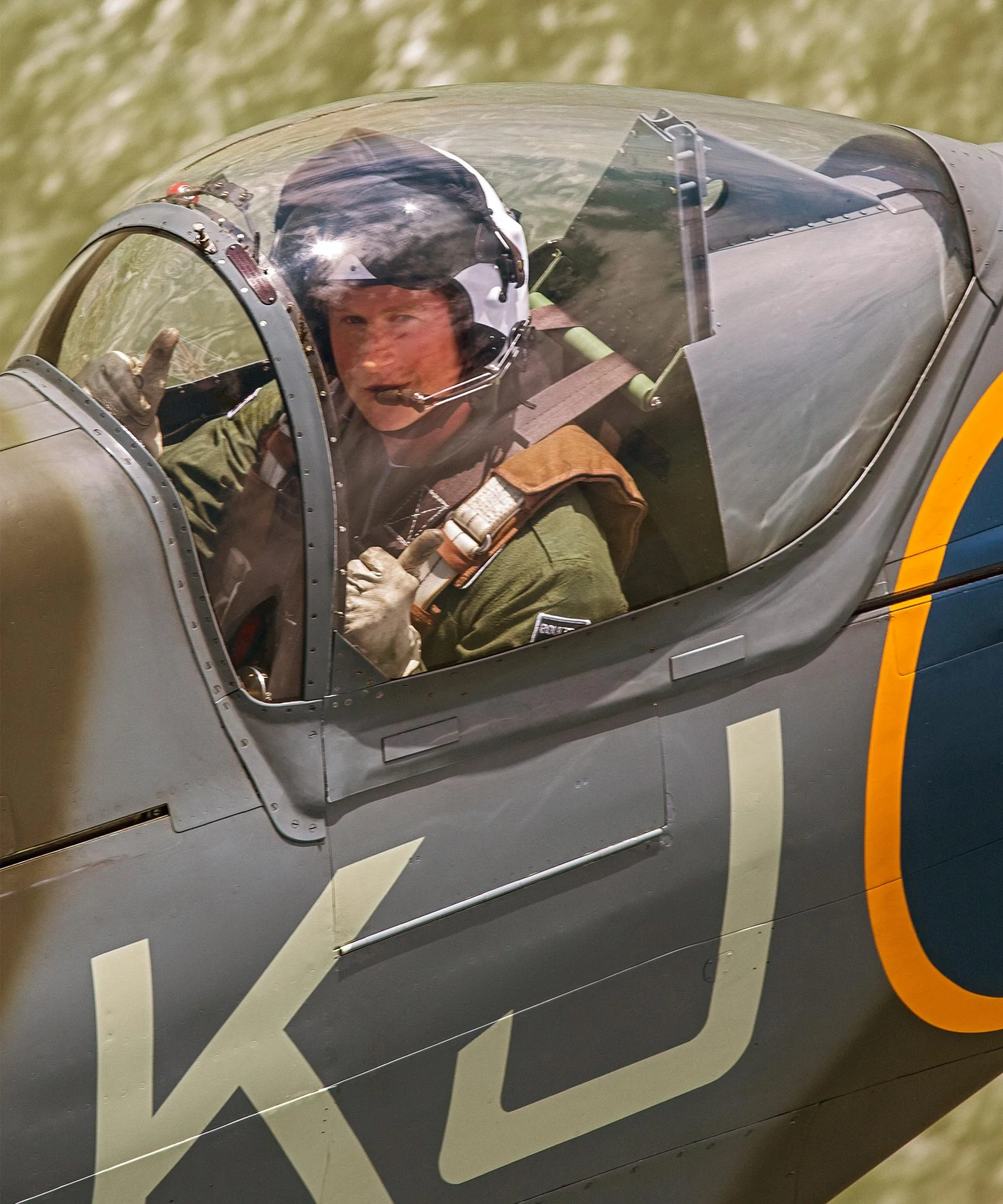 Action man Prince Harry flying up a storm