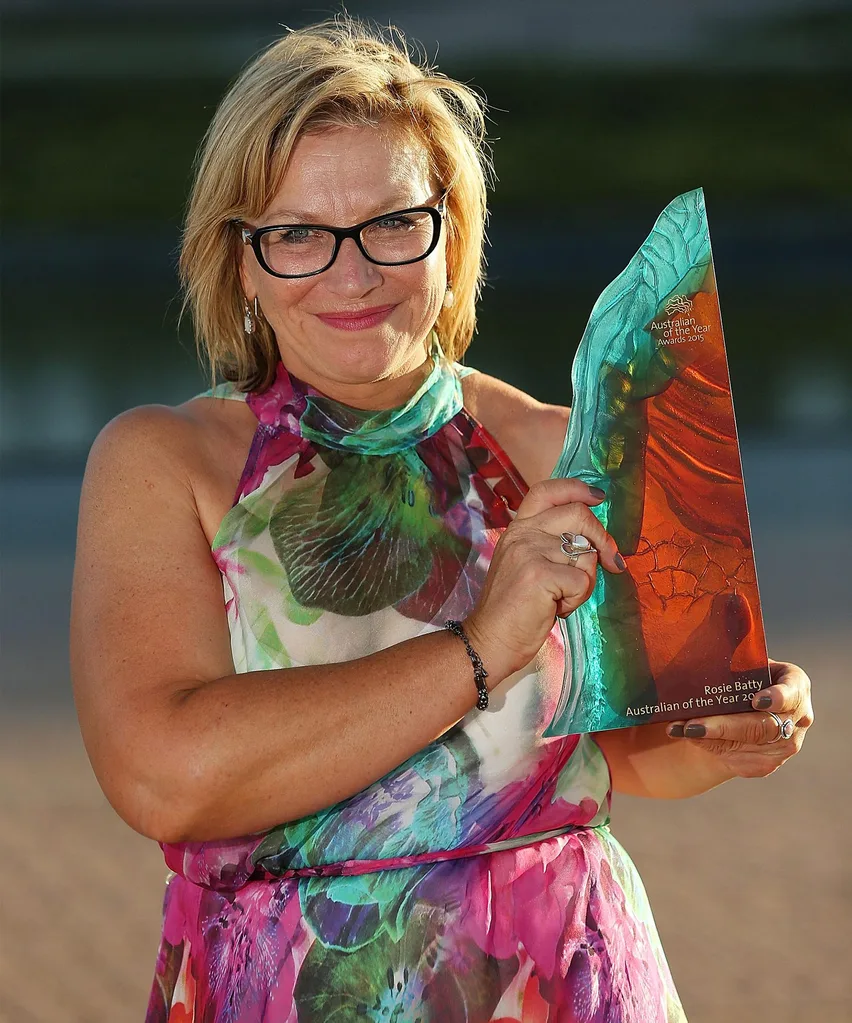 Rosie Batty at a vigil for domestic violence victims