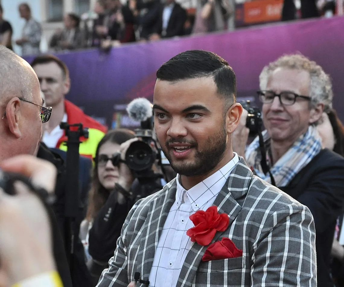 Guy Sebastian takes to the stage to rehearse for Eurovision