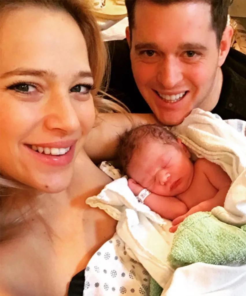 Michael Buble's wife gives birth to their second son