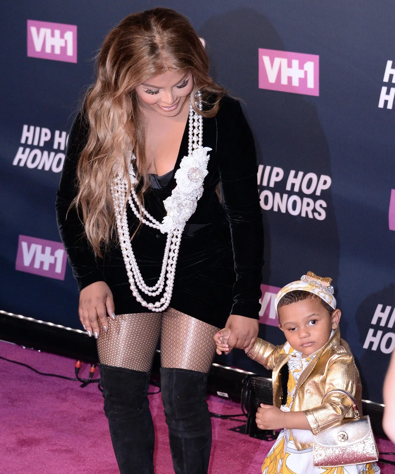 Lil' Kim and Royal Reign walk the red carpet together