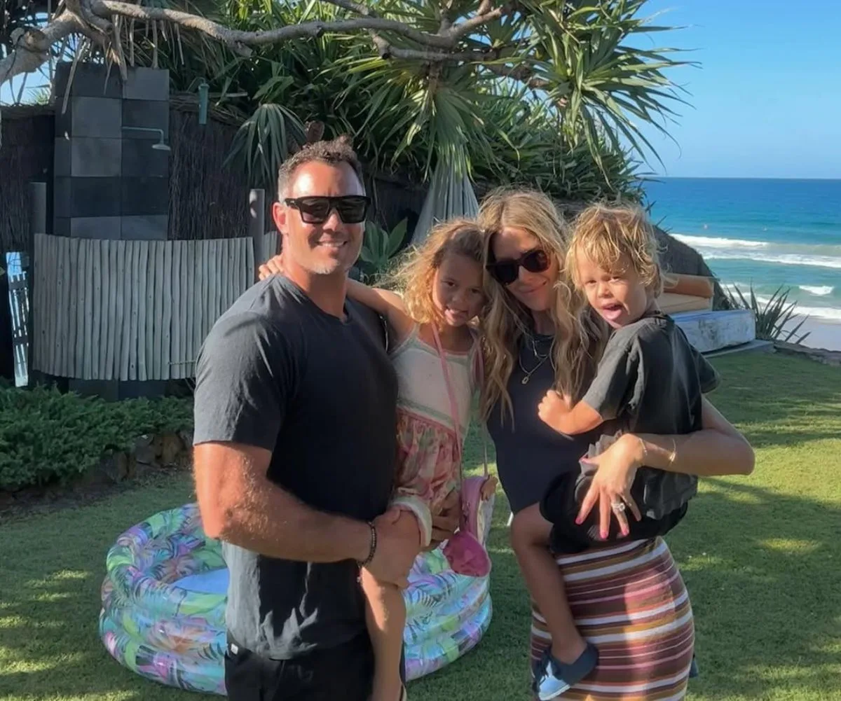 Jennifer Hawkins and Jake Wall's family in photos