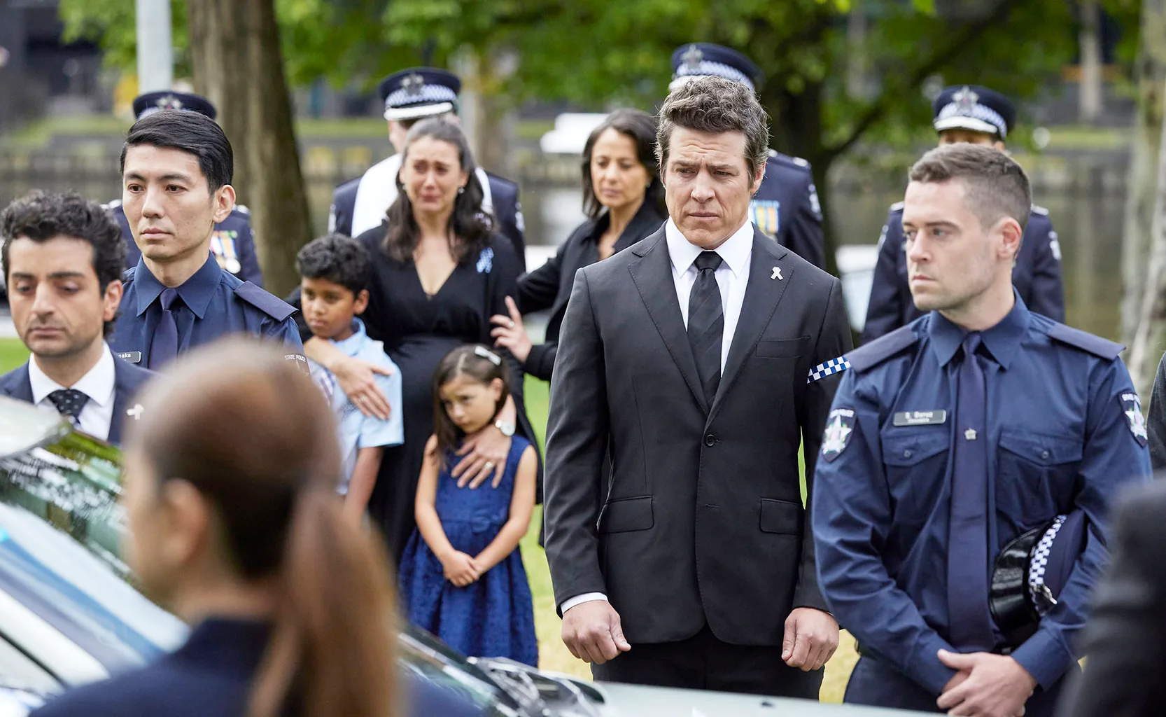 Human Error spoilers: A crowd attends the funeral of a slain cop | Now ...