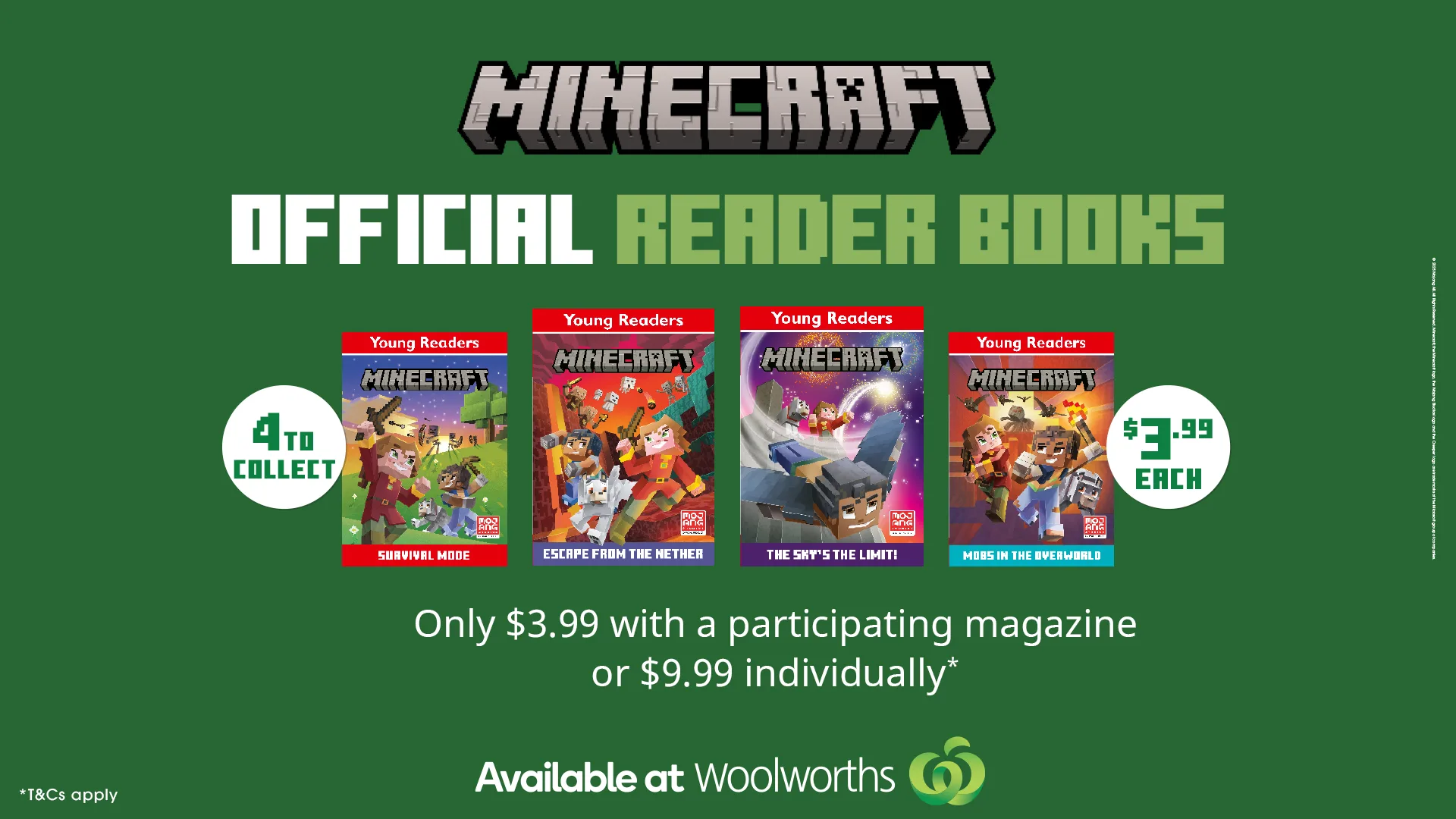 Discover Minecraft Official Reader Books at Woolworths! | Now To Love