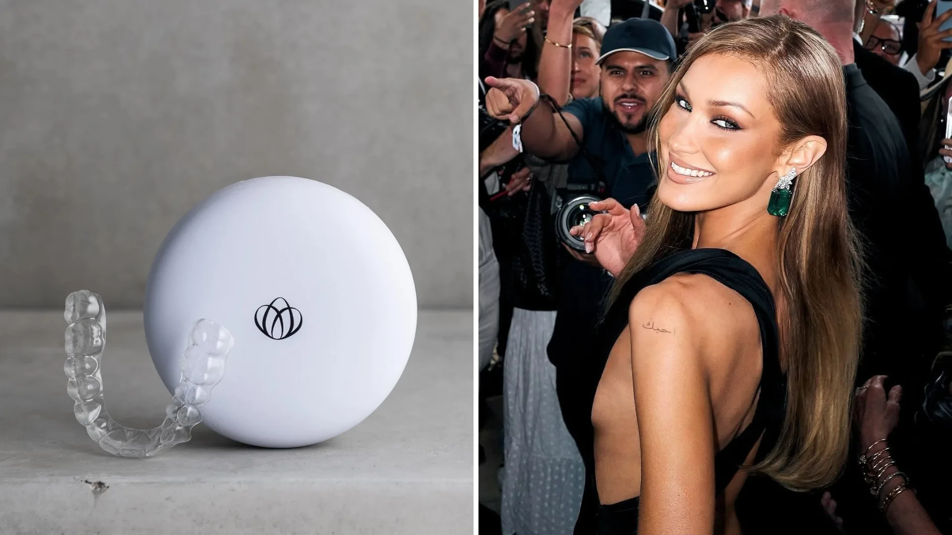 These Linea clear aligners are practically invisible