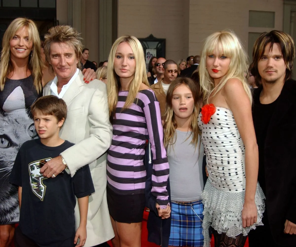 Inside Rod Stewart's family life with his eight children