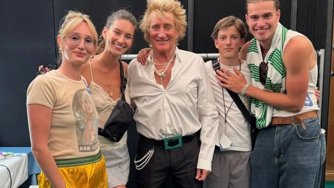 Inside Rod Stewart's family life with his eight children