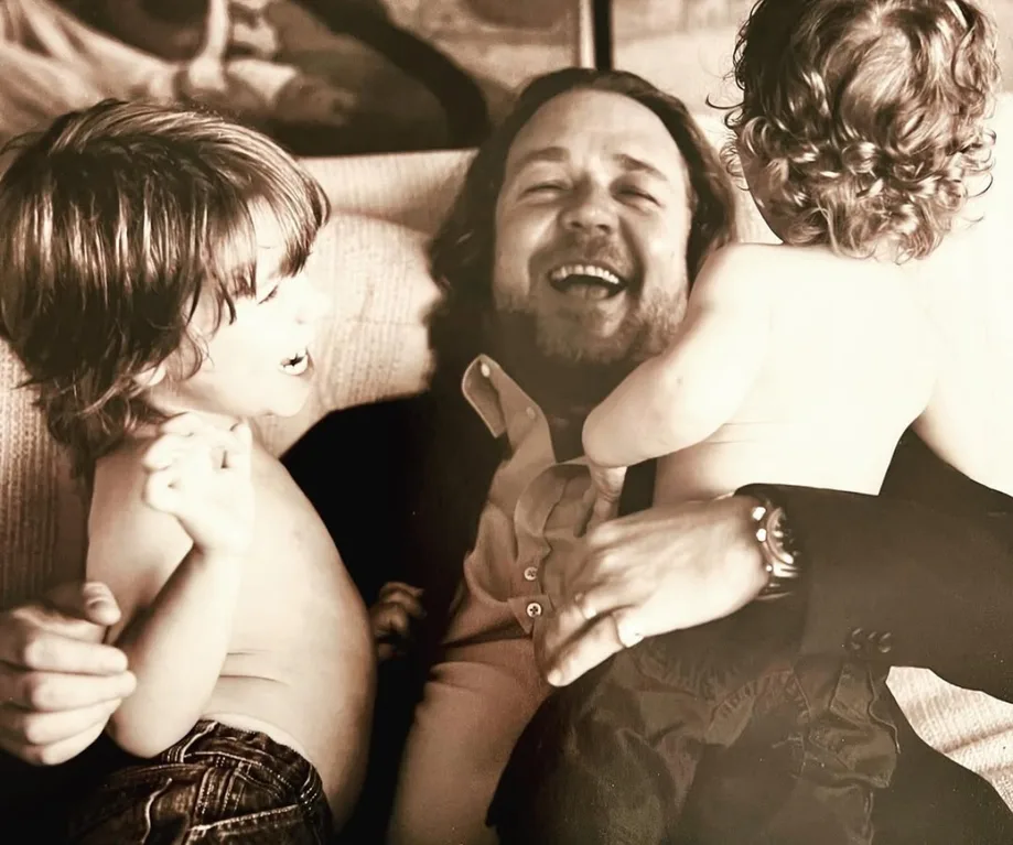 Inside Russell Crowe's family life with his sons