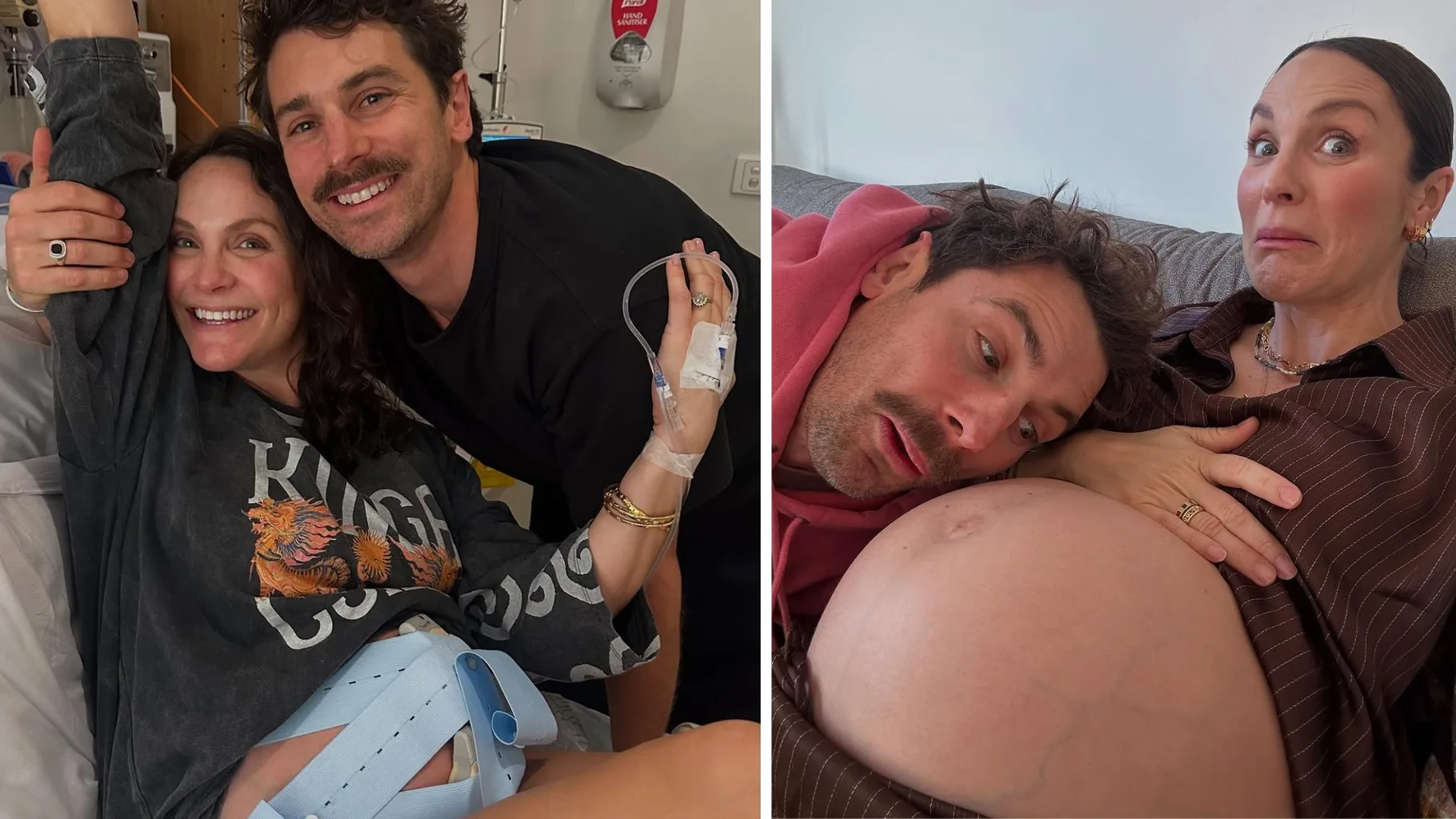 Laura Byrne and Matty J on baby number four