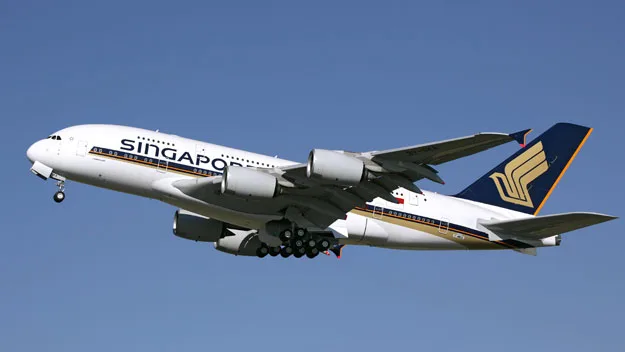 Singapore's new jumbo jet takes to the skies