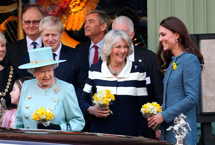 Girl's day out: Kate bonds with Queen and Camilla