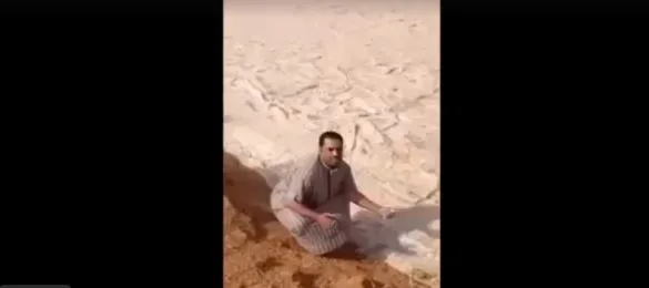 Freak storm hits desert