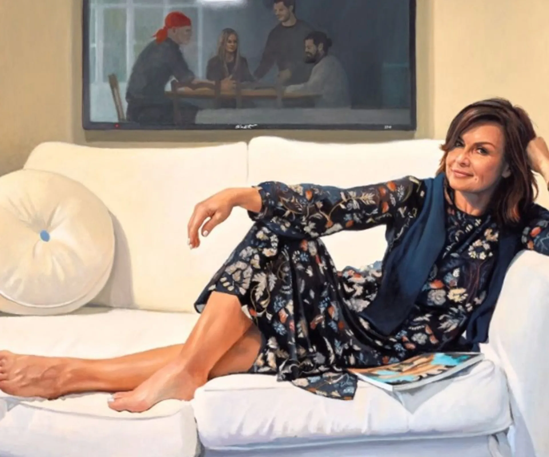 Portrait of WOTF's Lisa Wilkinson wins an Archibald