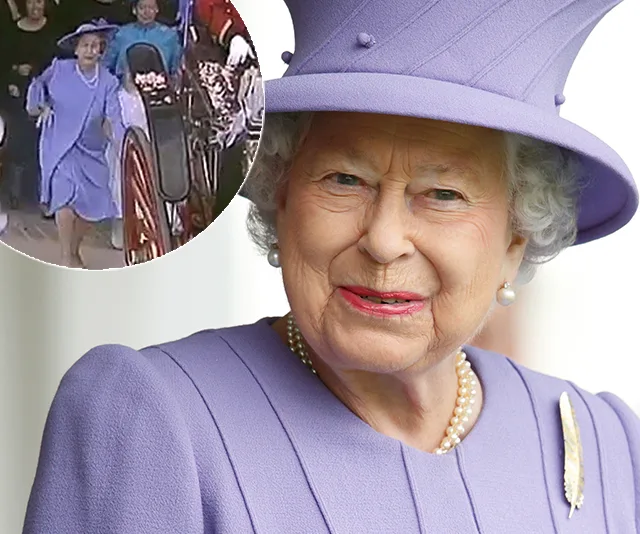 Viral video shows rare footage of the Queen running