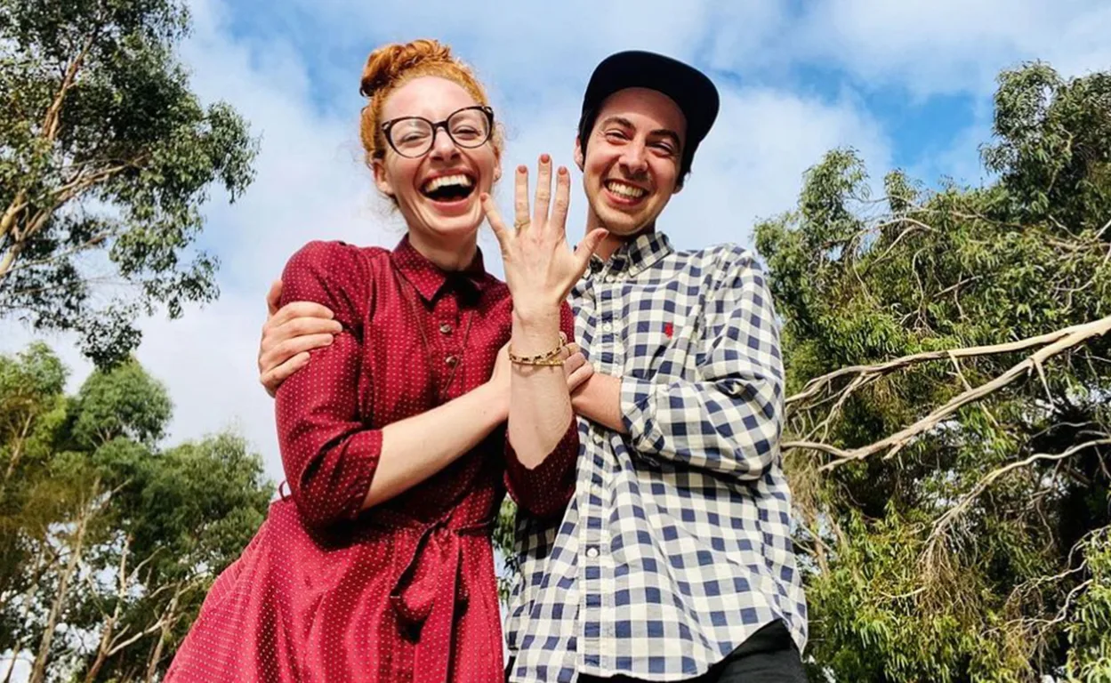 Yellow Wiggle Emma Watkins announces engagement to Oliver Brian