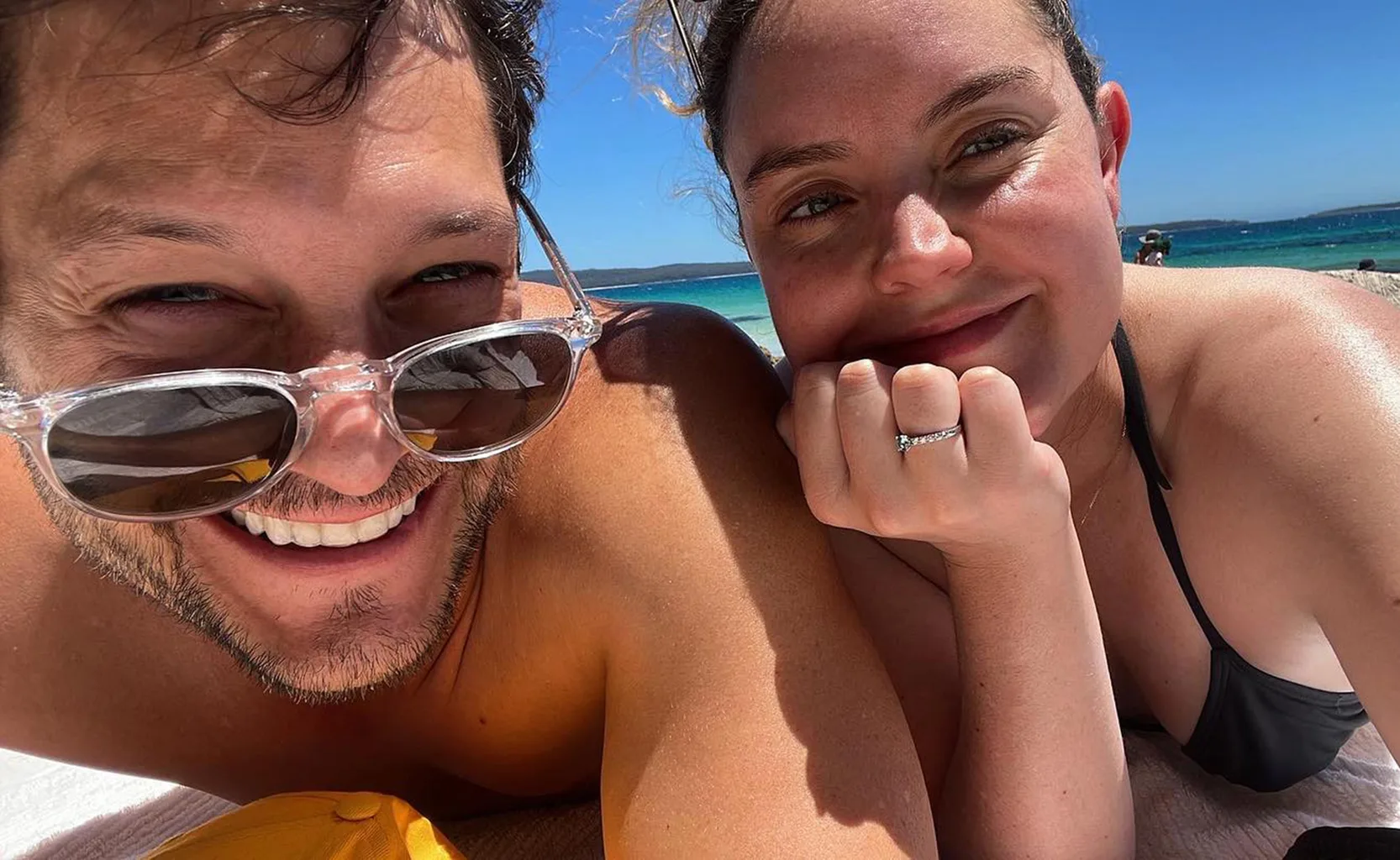 Rob Mills and wife to be Georgie Tunny's love story started with a “crazy” Instagram DM