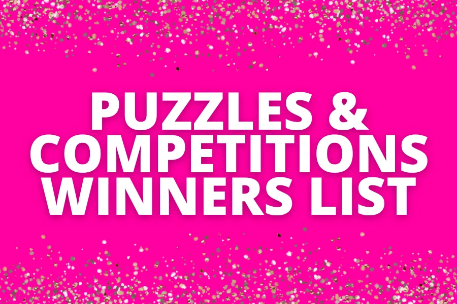 Puzzles & Competitions Winners Lists