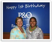 Catherine Freeman celebrates