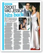 Cricket WAG Jessica hits back