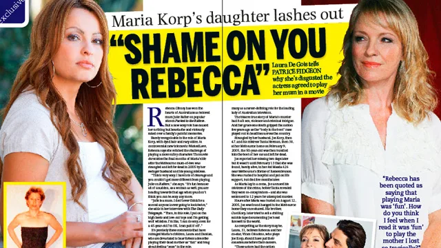 Maria Korp's Daughter lahses out: "Shame on you Rebecca!"