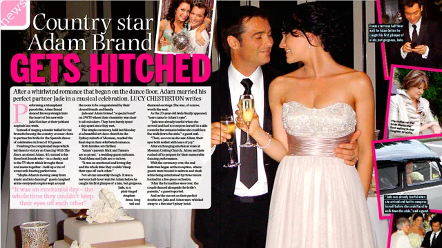 Adam Brand marries dancing partner Jade Hatcher