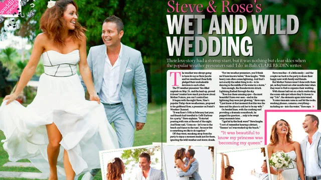 Weather man Steve Jacobs ties the knot!
