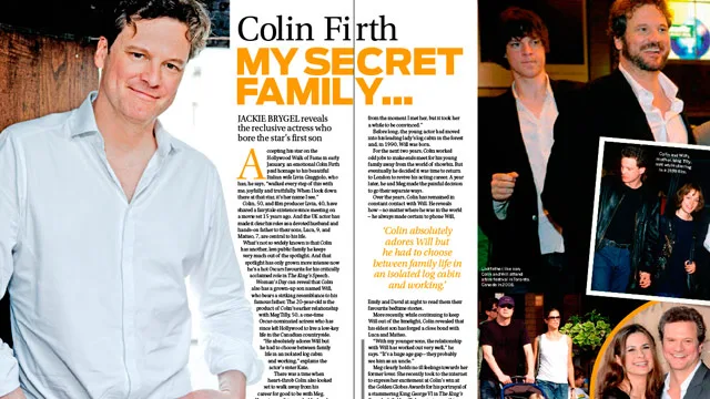 Colin Firth: My secret family