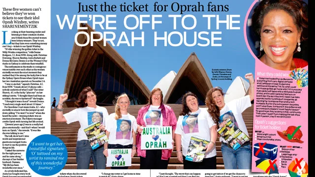 We're off to the Oprah house!