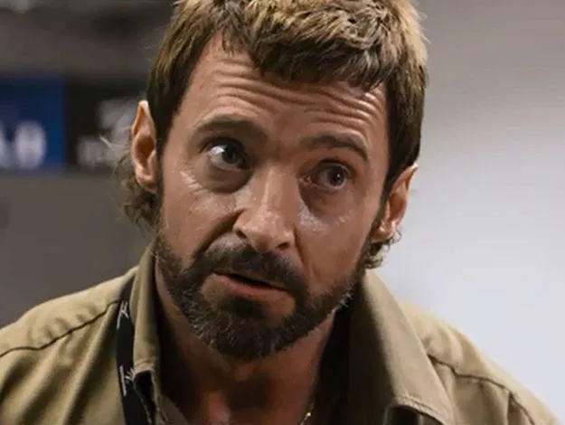 Hugh Jackman turns back time with mullet for new movie "Chappie"