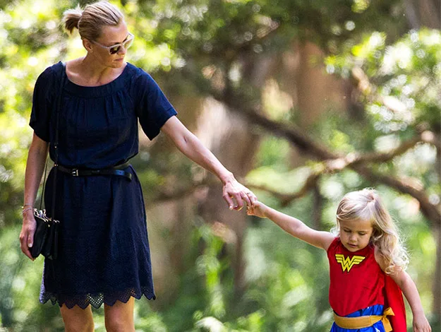 Super mum Sarah Murdoch parties with adorable daughter Aerin