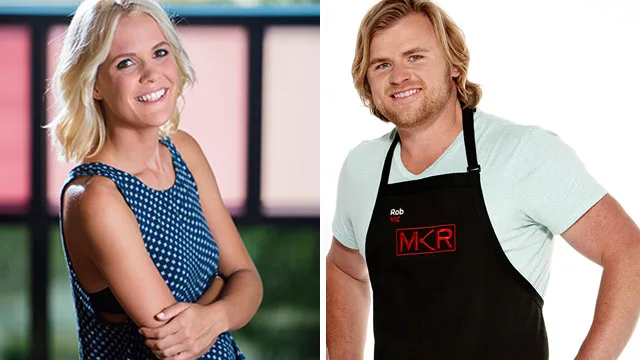 My Kitchen Rules stars Emilie & Rob getting very close