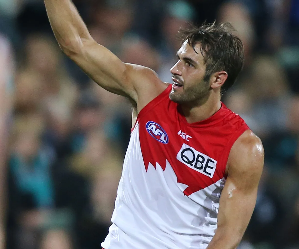 Swannies Josh Kennedy and his wife Ana, welcome a baby