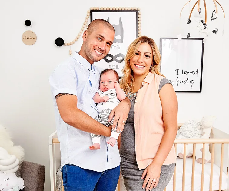 Bec and George welcome a son