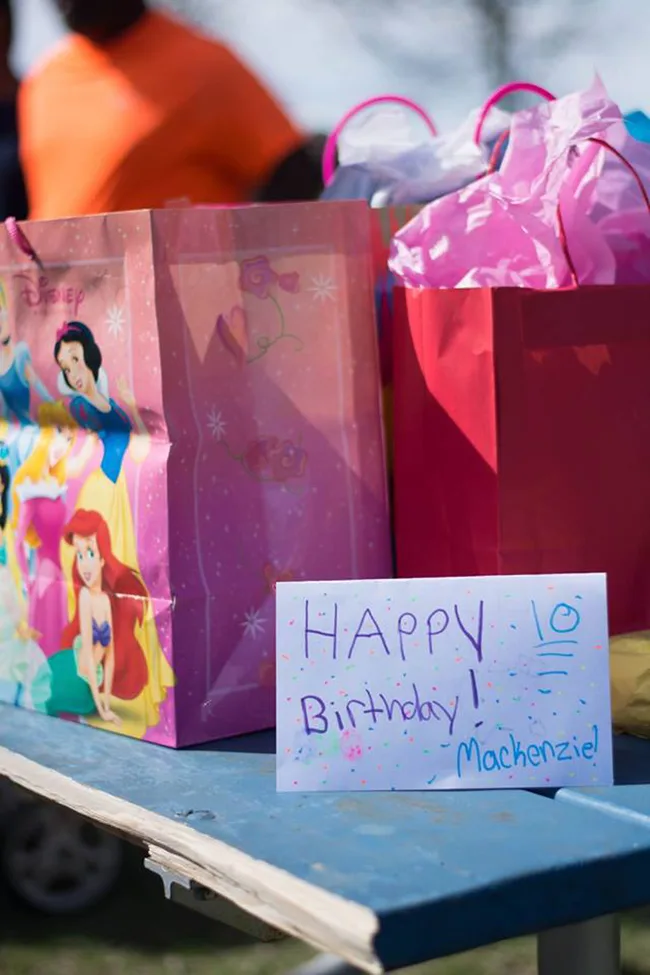 Hundreds attend girl's birthday after mother's plea