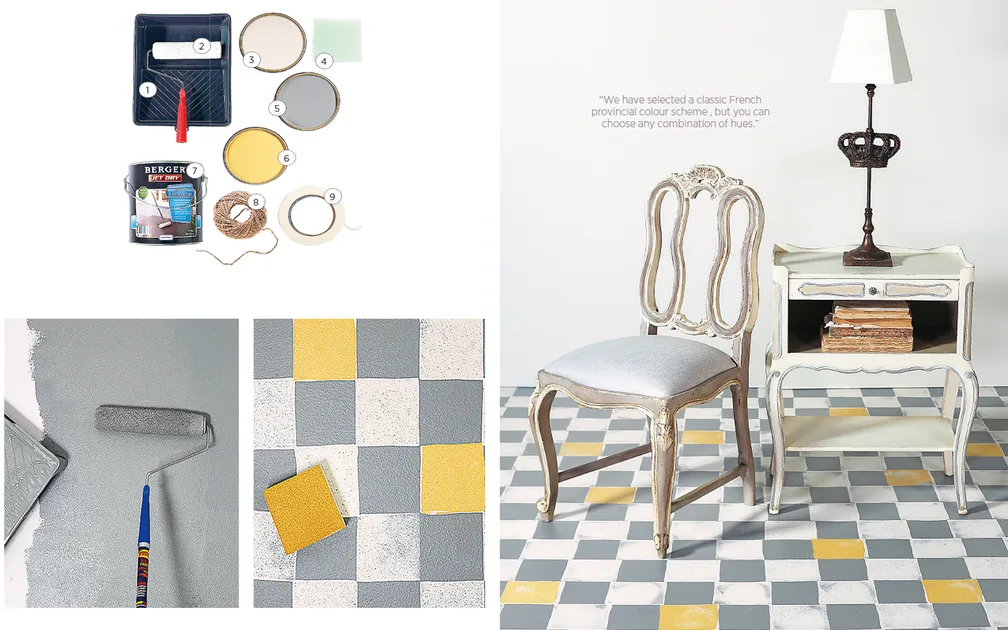 How to fake-tile your floor