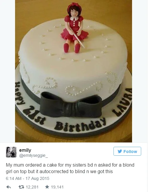 The birthday cake that accidentally went horribly wrong