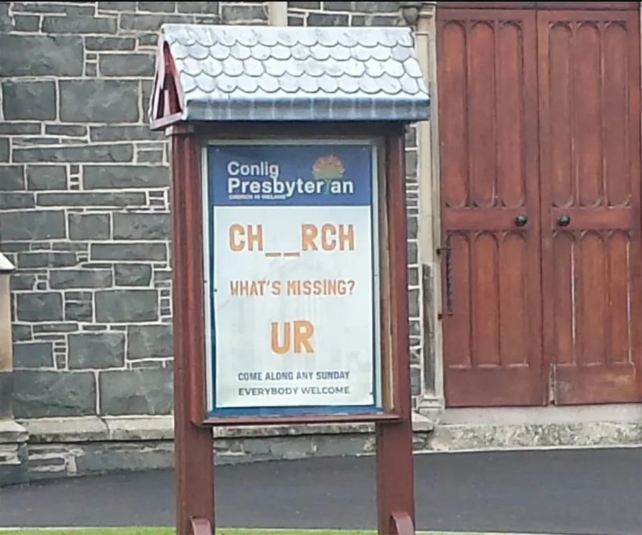 Oops! Church's embarrassing sign mistake goes viral