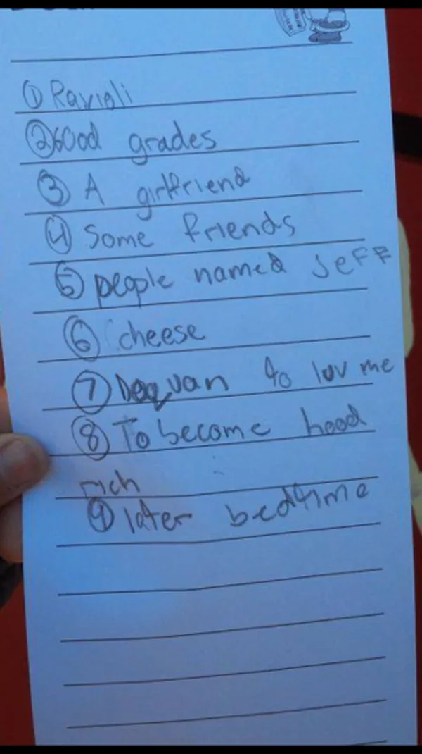 The 15 most hilarious Santa gift requests from kids