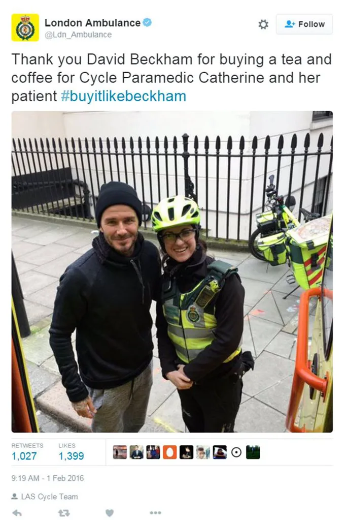 David Beckham's heartwarming random act of kindness